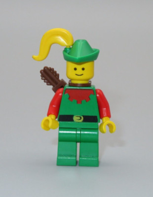 Lego Castle Dark Forestman bow arrow yellow plume feather plume ...