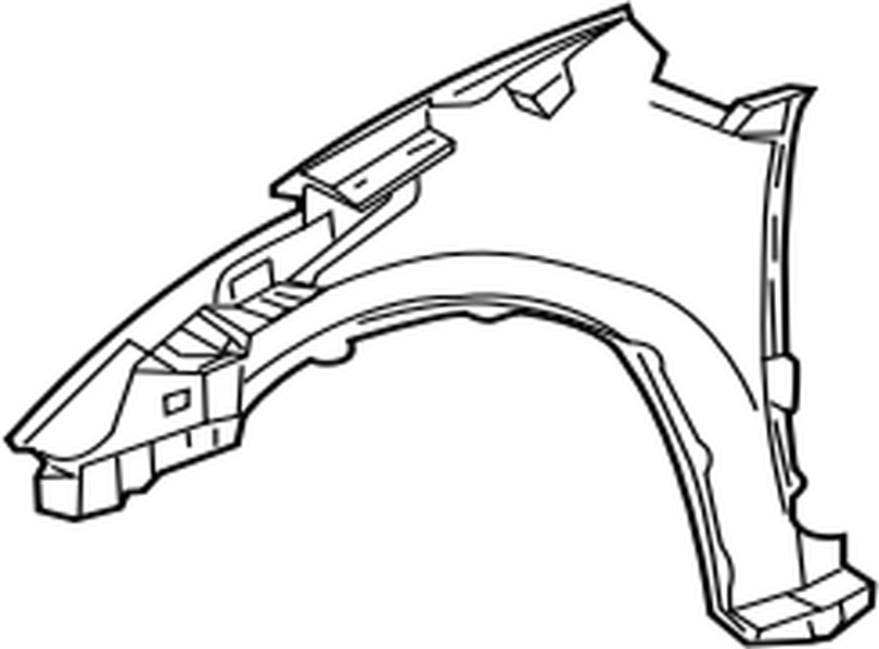 53801-47031 Toyota Fender sub-assy, front rh 5380147031, New Genuine ...
