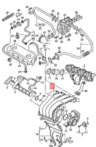 Genuine VW AUDI SEAT SKODA Eos Golf R32 Variable Intake Manifold ...
