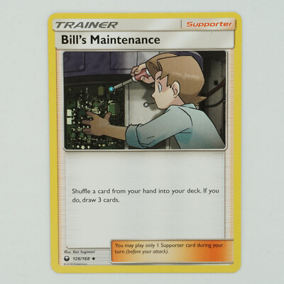 Bill's Maintenance 126/168 Uncommon Sun & Moon: Celestial Storm Pokemon ...