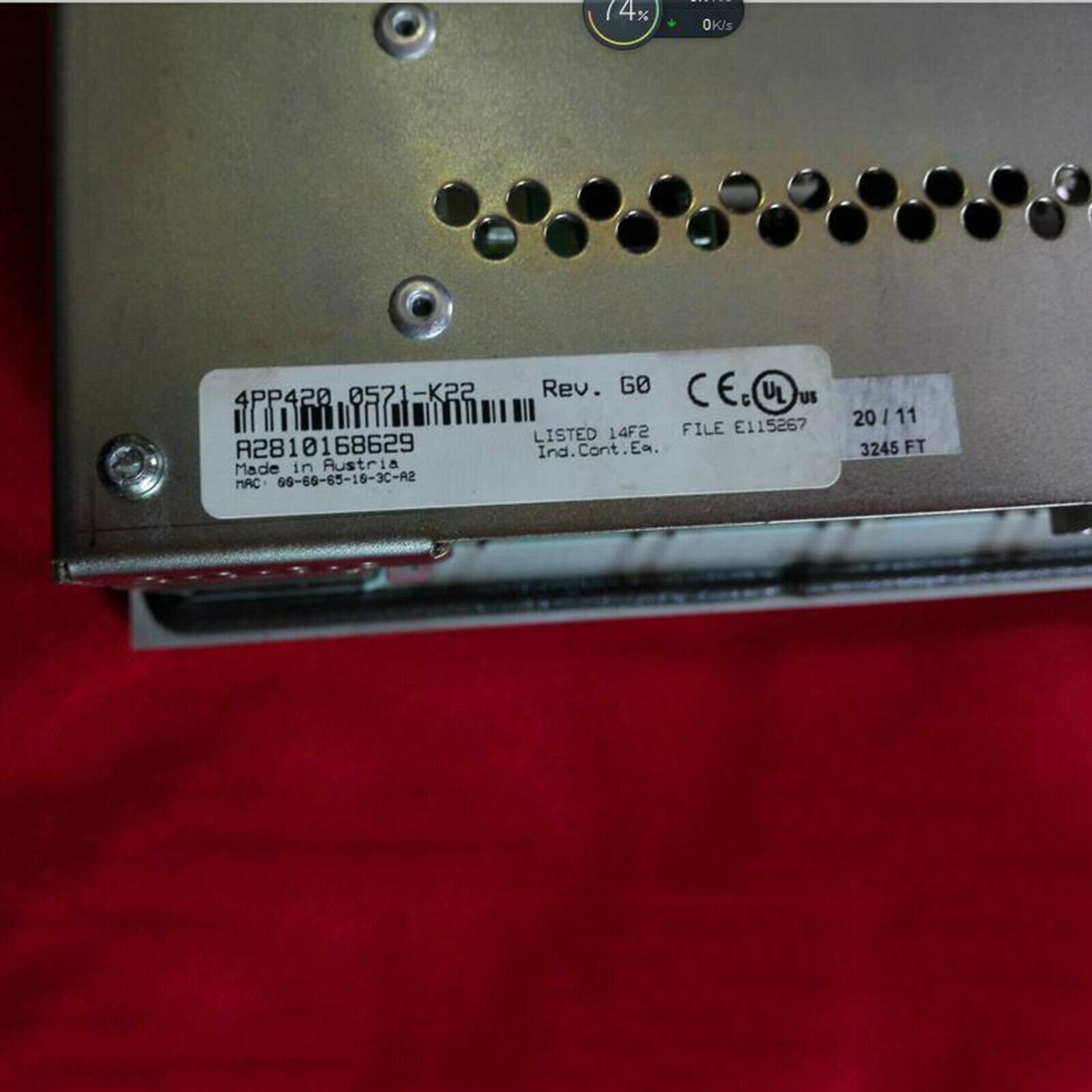 B&R 4PP420.0571-K22 Power Panel PP420 5 7 " Rev.C0 3IF789.9 for sale ...