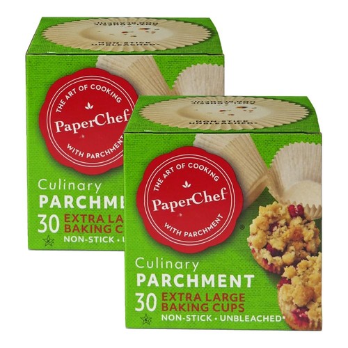 - X-Large Parchment Baking Cups - Easy Release, Non-Stick Paper - 30 ...