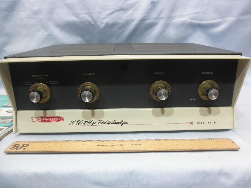 EXCELLENT 1961-63 Heathkit AA-161 14-Watt Mono Tube Amplifier- Serviced ...