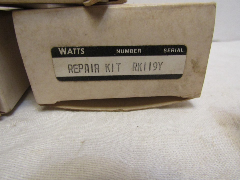 (4) Watts RK119Y Repair Kit Regulator Diaphragm Relieving Kit And Valve ...