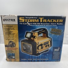 Vector Toughbrite Storm Tracker VEC135 TV Lantern Am FM Radio Weather ...