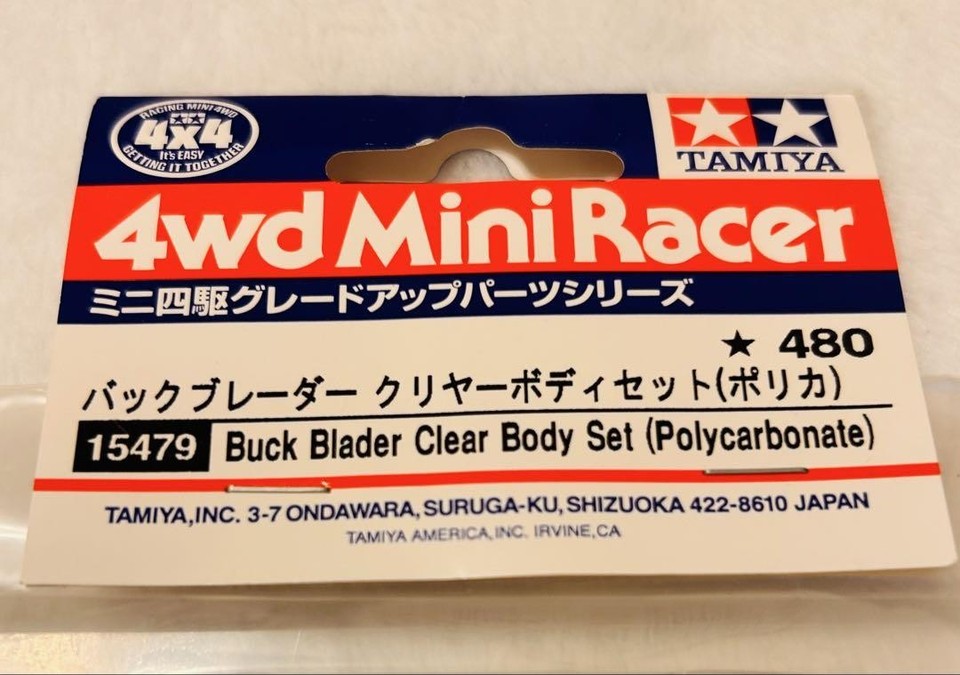 Back Blader Clear Body Polycarbonate 5-Piece Set Mini 4Wd | eBay