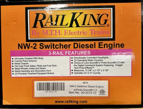 MTH NYC MTA NW-2 Switcher Diesel Engine w/Proto-Sound 2.0 #L898, Item ...
