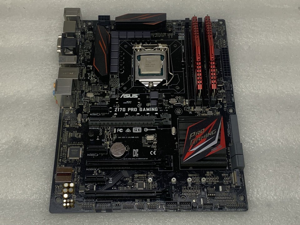 ASUS Z170 PRO GAMING ATX Motherboard Core i7-6700K 4GHz 16GB RAM NO IO ...