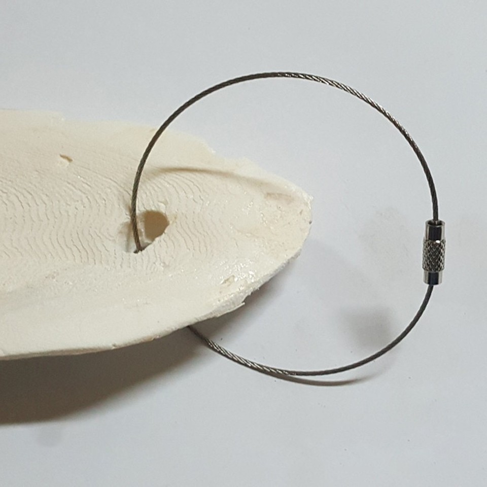 6pcs Cuttlefish Bone Hook Birdcage Food Hook Rope Ring for Pet (Silver ...