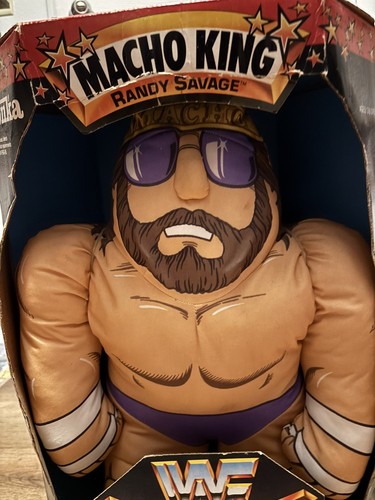 Macho King Randy Savage Wrestling Buddies WWF WWE Wrestling 1990 Tonka 22" MIB | eBay