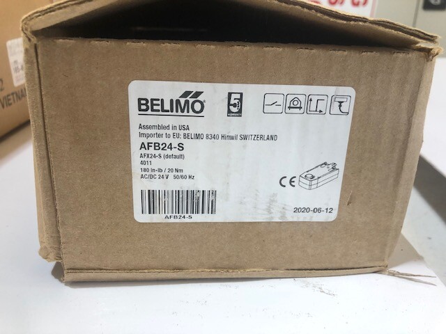 Belimo AFB24-S Spring Return Damper Actuator - Orange for sale online ...