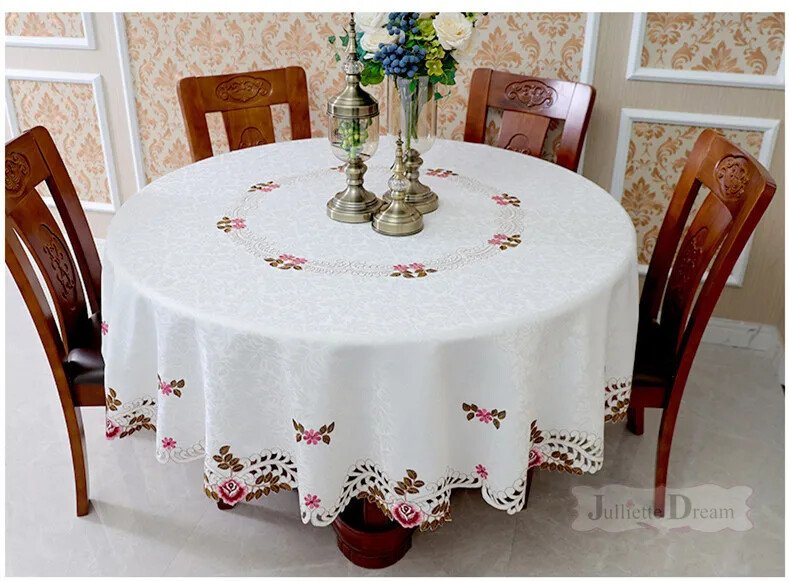 Table Cloth Round Table Tablecloth Coffee Table Dining Table Cover Dust ...