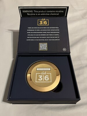 ZYN METAL CAN CLUB 3/6 NEW IN BOX LIMITED EDITION RARE AUTHENTIC GOLD ...