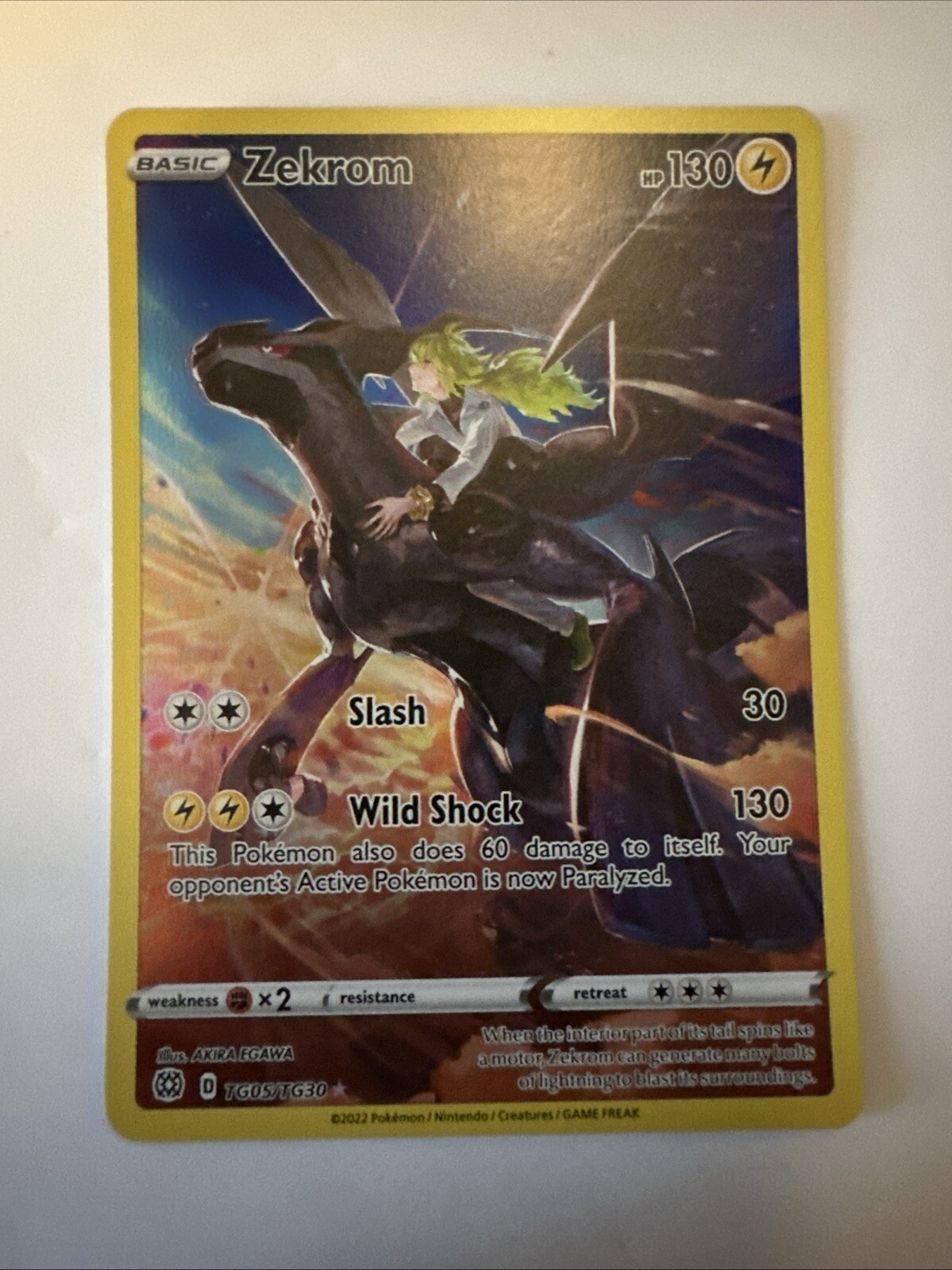 Zekrom TG05/TG30 Brilliant Stars Trainer Gallery Pokemon TCG Full Art ...