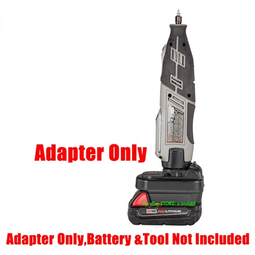 Adapter for DeWalt 20v/Milwaukee M18 Battery To Dremel 12v 8220, Bosch ...