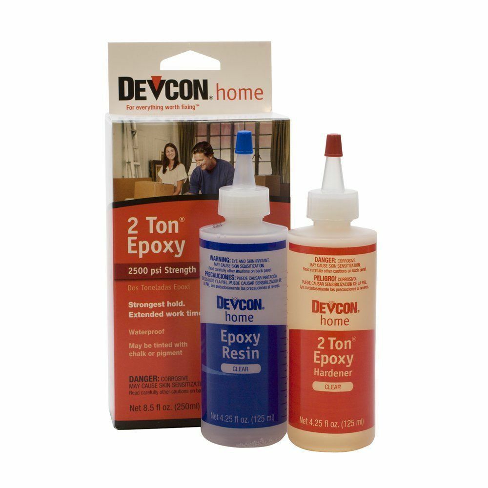 Devcon DEV33345 Super Strength 2 Ton Waterproof Epoxy Glue 8.5 fl oz ...