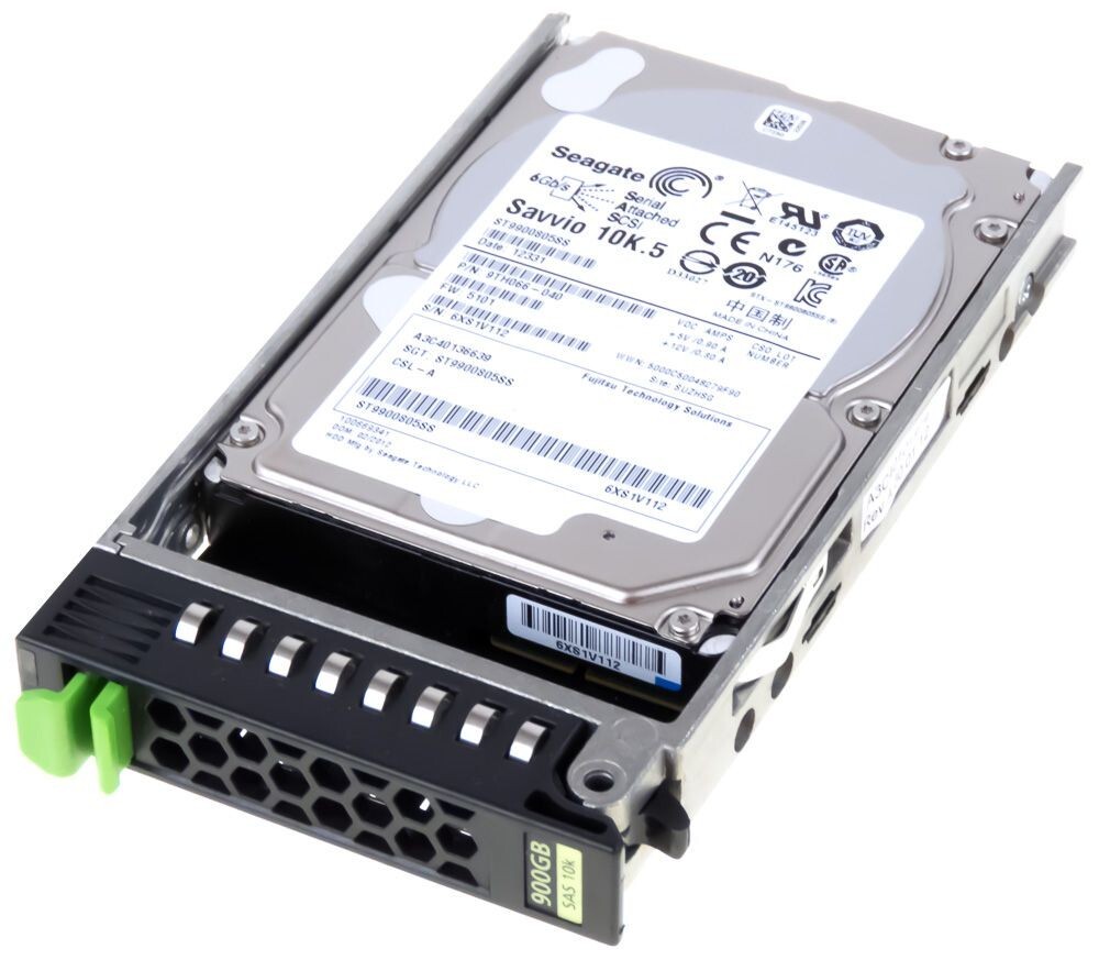 Hard Drive Fujitsu A3C40136639 ST9900805SS 900GB SAS 64MB 10000U/Min 2. ...