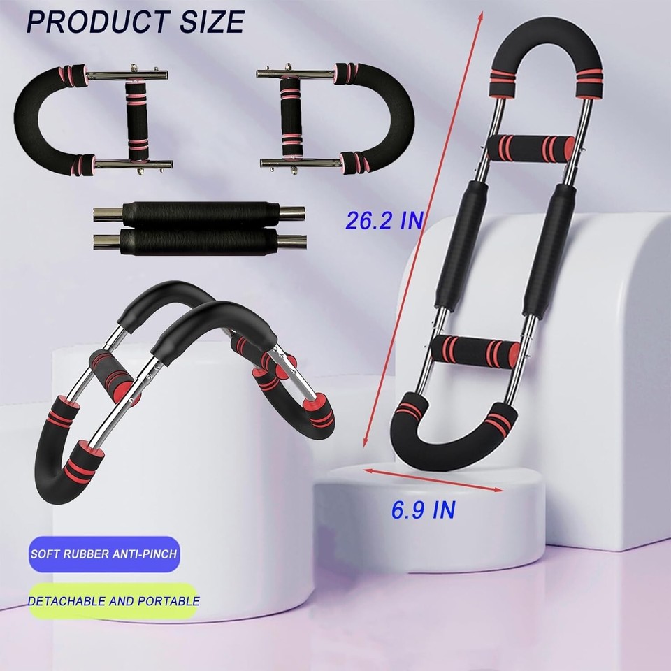 U-Shaped Arm Exerciser Bicep Blaster - Chest Workout Equipment Bicep ...