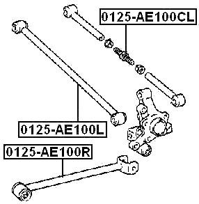 Rear Trailing Rod Fits Toyota 48780-02020, 48780-12080, 48780-20150 | eBay