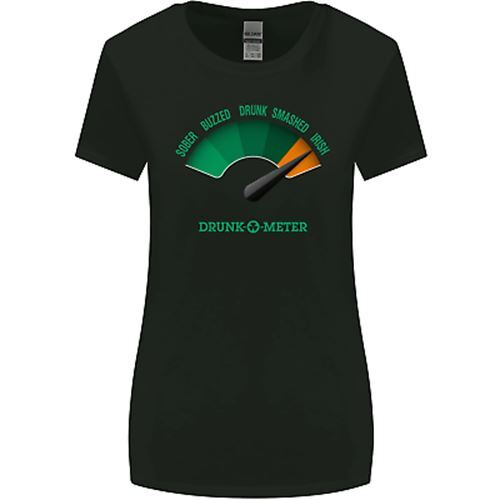 Jour de la st Patrick Drunkometer Drôle Bière Femmes Plus Large Coupe ...