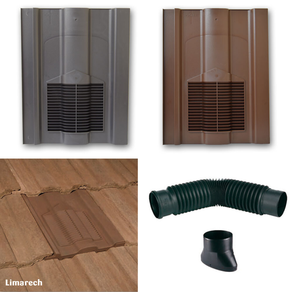 Van Roof Vent Redland Delta In-Line Roof Tile Vent RV10K - Roofing ...