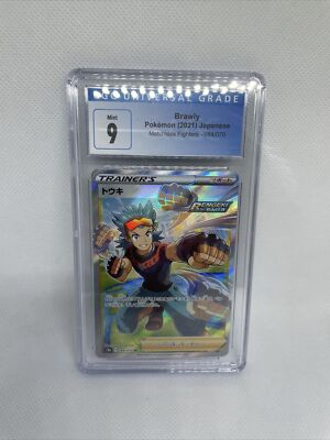 BRAWLY POKEMON! CGC Mint 9 Chilling Reign 084/070 FULL ART Japanese ...