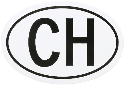 Schweiz CH Schild Kennzeichen Kleber Aufkleber 13,5 x 9 cm von RICHTER ...