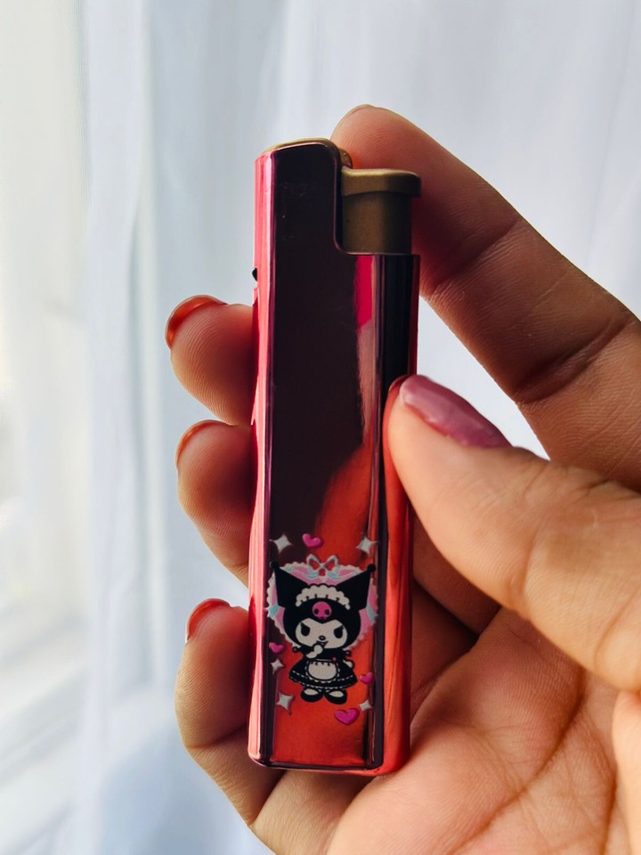 Hello kitty pink flame lighter Sanrio Lighter Kuromi Pink Flame ...