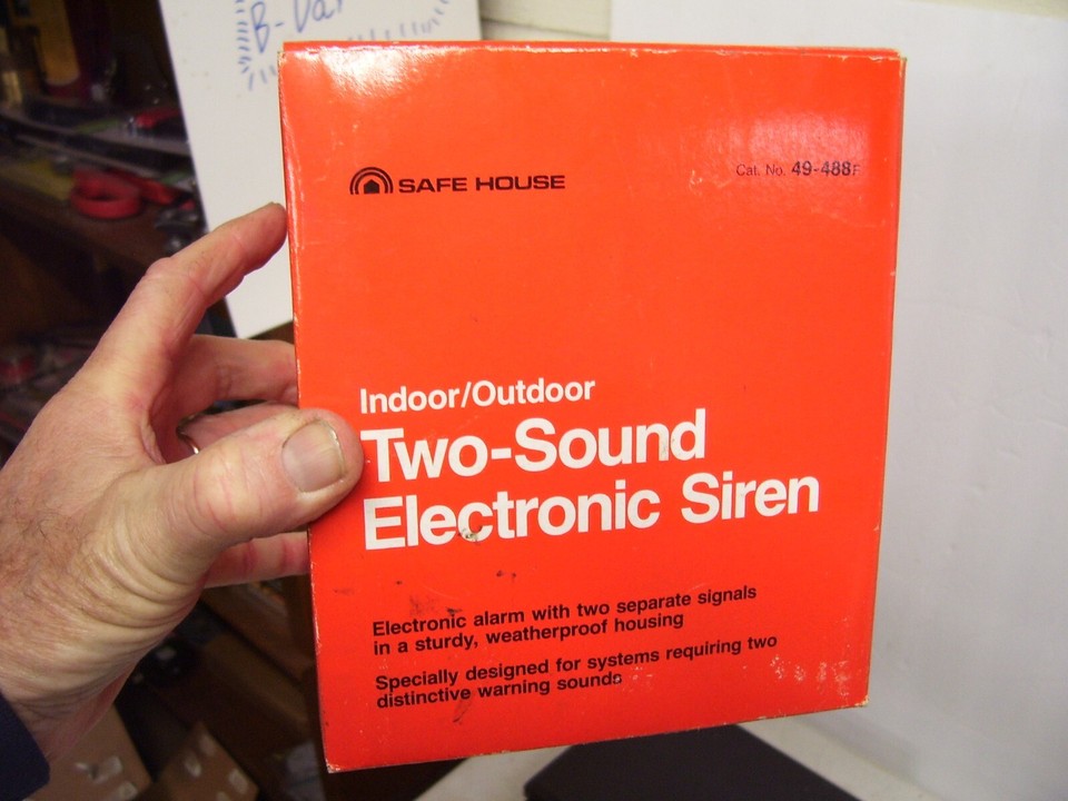 Radio Shack Safe House 49-488F Two Sound Electronic Siren Alarm Horn | eBay