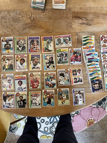 1977-79 Topps NFL lot of 45: Terry Bradshaw, OJ Simpson, Archie Manning ...