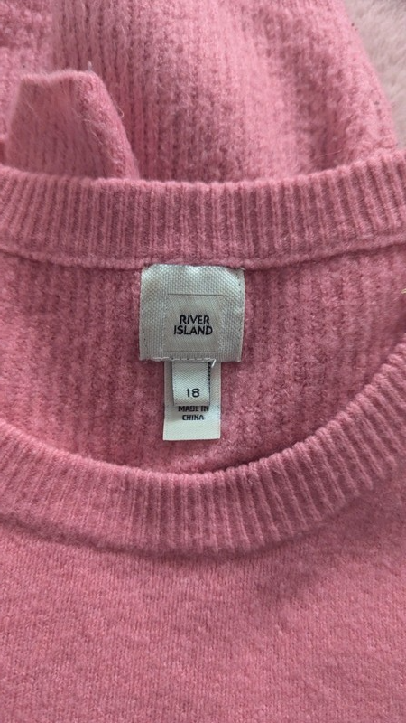 Womens Pink River Island crew neck Jumper | eBay UK