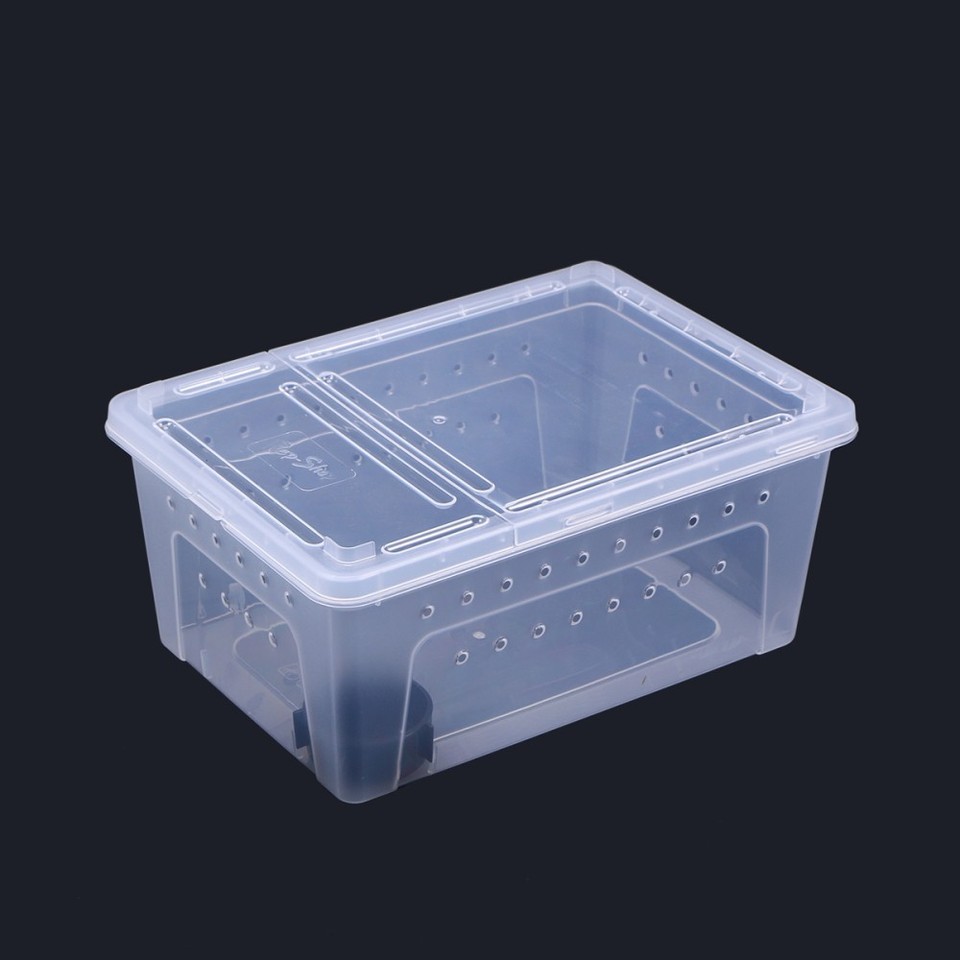 Feeding Box Lizards Breeding Plastic Reptile Terrariums Carrier Case | eBay