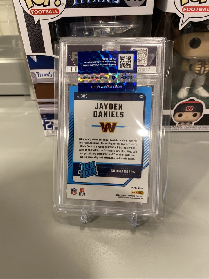 Jayden Daniels Optic Preview Red Wave 2024 Donruss Mint 10 (psa) | eBay