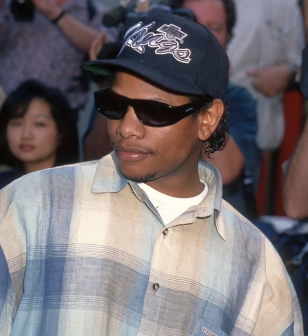 RARE EAZY E STARTER ELASTIC FITTED SCRIPT HAT LOS ÁNG… - Gem