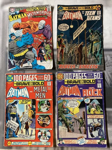 Brave & the Bold 68 94 113 117 Batman Teen Titans Metal Men DC Comics ...
