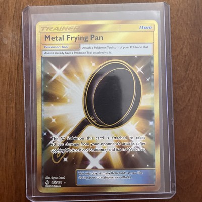 Metal Frying Pan 144/131 Gold Full Art Secret Rare Trainer Pokemon N/M ...