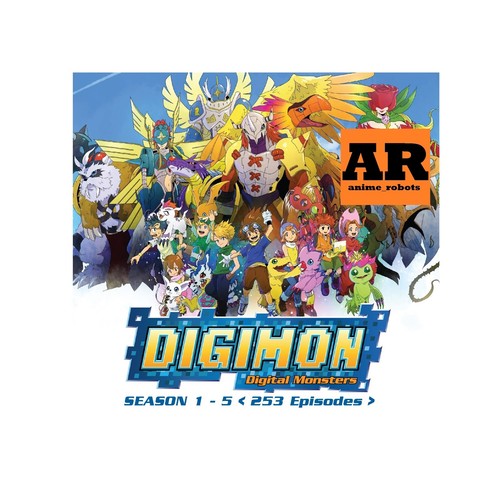 English dubbed of Digimon Season 1-5 (1-253End) Anime DVD Region 0 | eBay