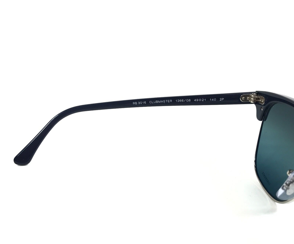 Ray-Ban Sunglasses RB3016 CLUBMASTER 1366/G6 Chromance Polished Blue ...