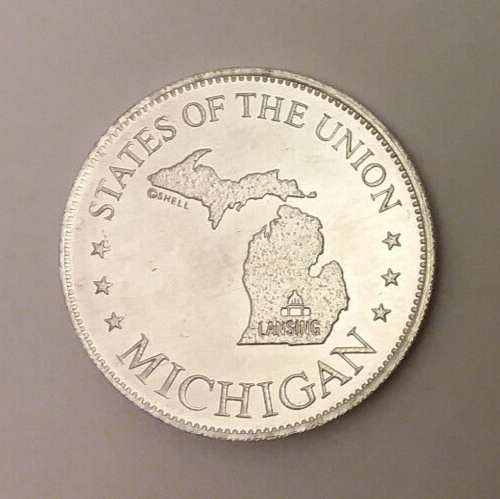 Michigan 26th State Aluminium Souvenir Coin Medal Token 26mm | eBay