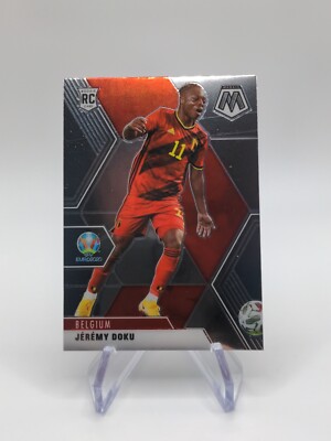 2020-21 Panini UEFA Euro Mosaic Soccer - Jeremy Doku Rookie RC Base #11 ...