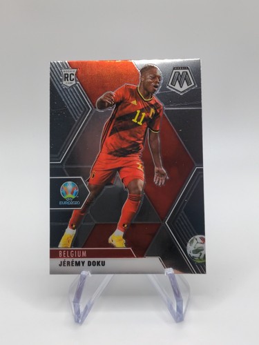 2020-21 Panini UEFA Euro Mosaic Soccer - Jeremy Doku Rookie RC Base #11 ...