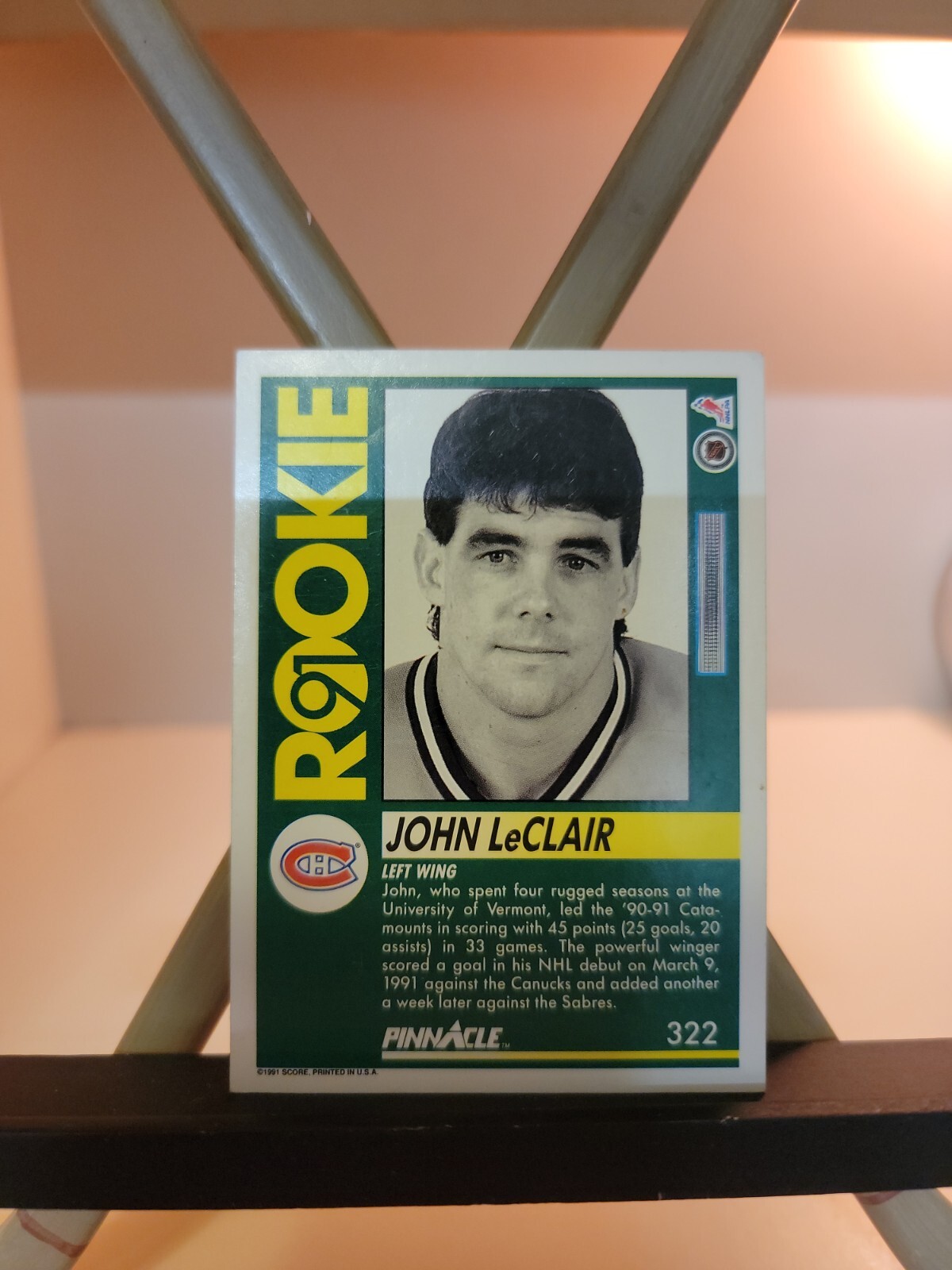 John LeClair 1991-92 Pinnacle Rookle Card. | eBay