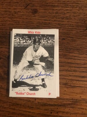 Bubba Church Autograph 1975 TCMA Baseball Card (15,932) | eBay