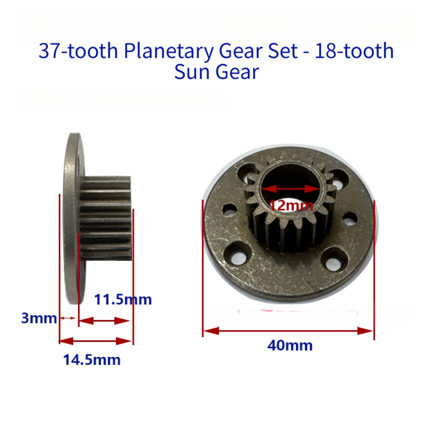 Complete 37T Planetary Gear Reducer Assembly for Electric Vehicle ...