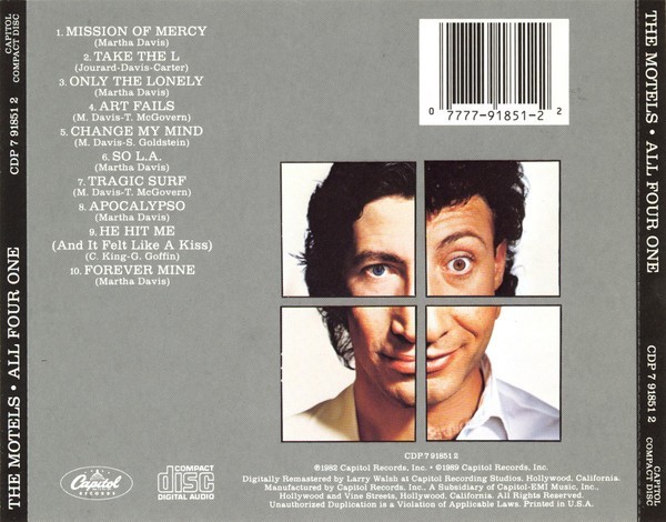 The Motels All Four One REMASTEREED CD | eBay