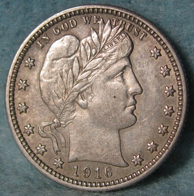 1916 Barber Silver Quarter Sharp High Grade Old US Coin | eBay