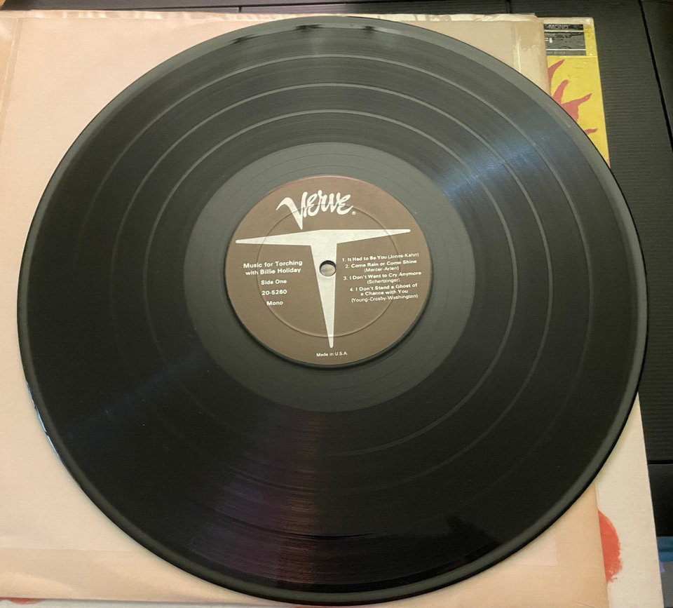 Billie Holiday- Music For Torching- Verve Club Edition mono vinyl lp ...