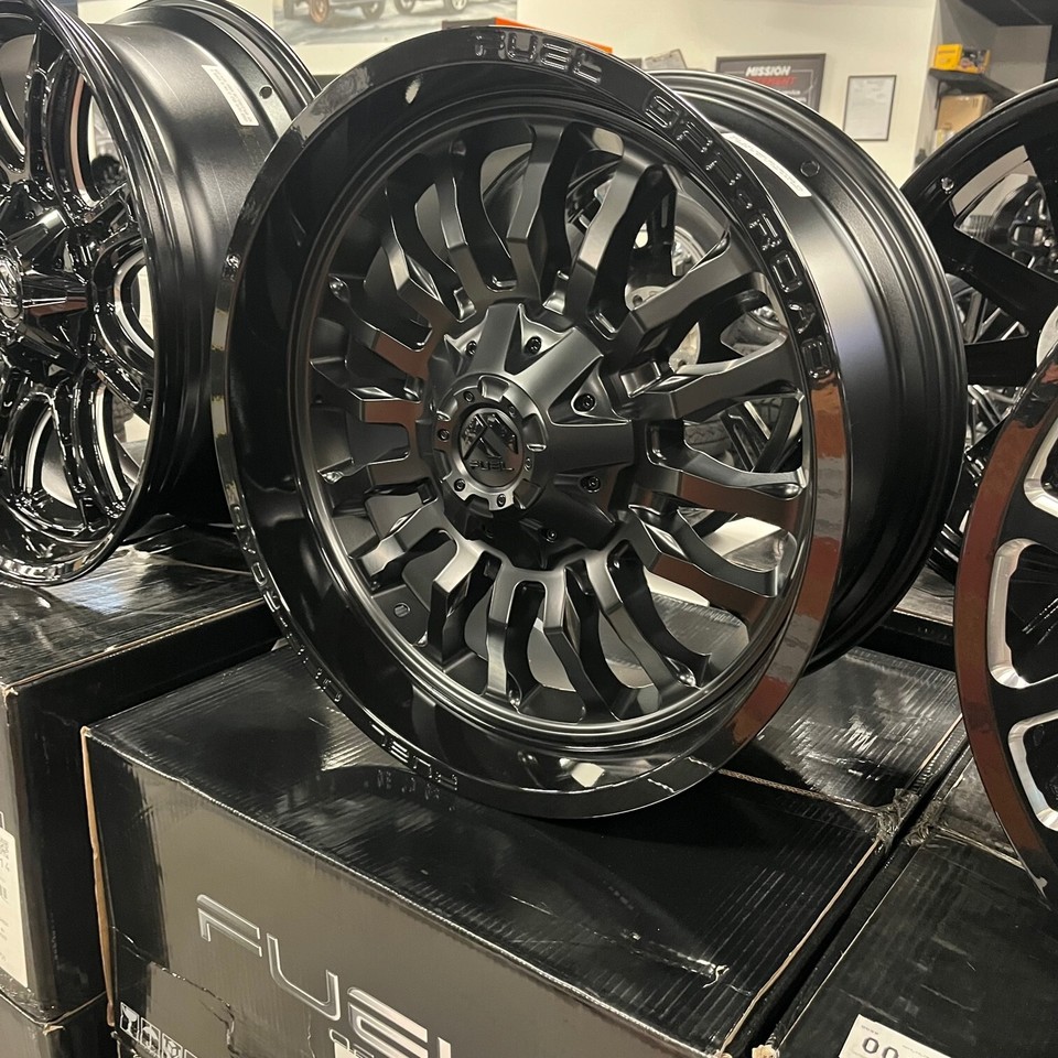 4 New Fuel D796 Arc 20" Blackout 20x9 8x170 +1mm Wheels Rims Ford F250 ...