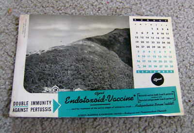 RARE vintage 1940s MEDICAL ADVERTISING trade card INK BLOTTER ...