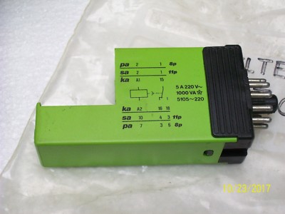 TELE 5105-220 TIME RELAY 0-6 SECONDS (missing coil) | eBay